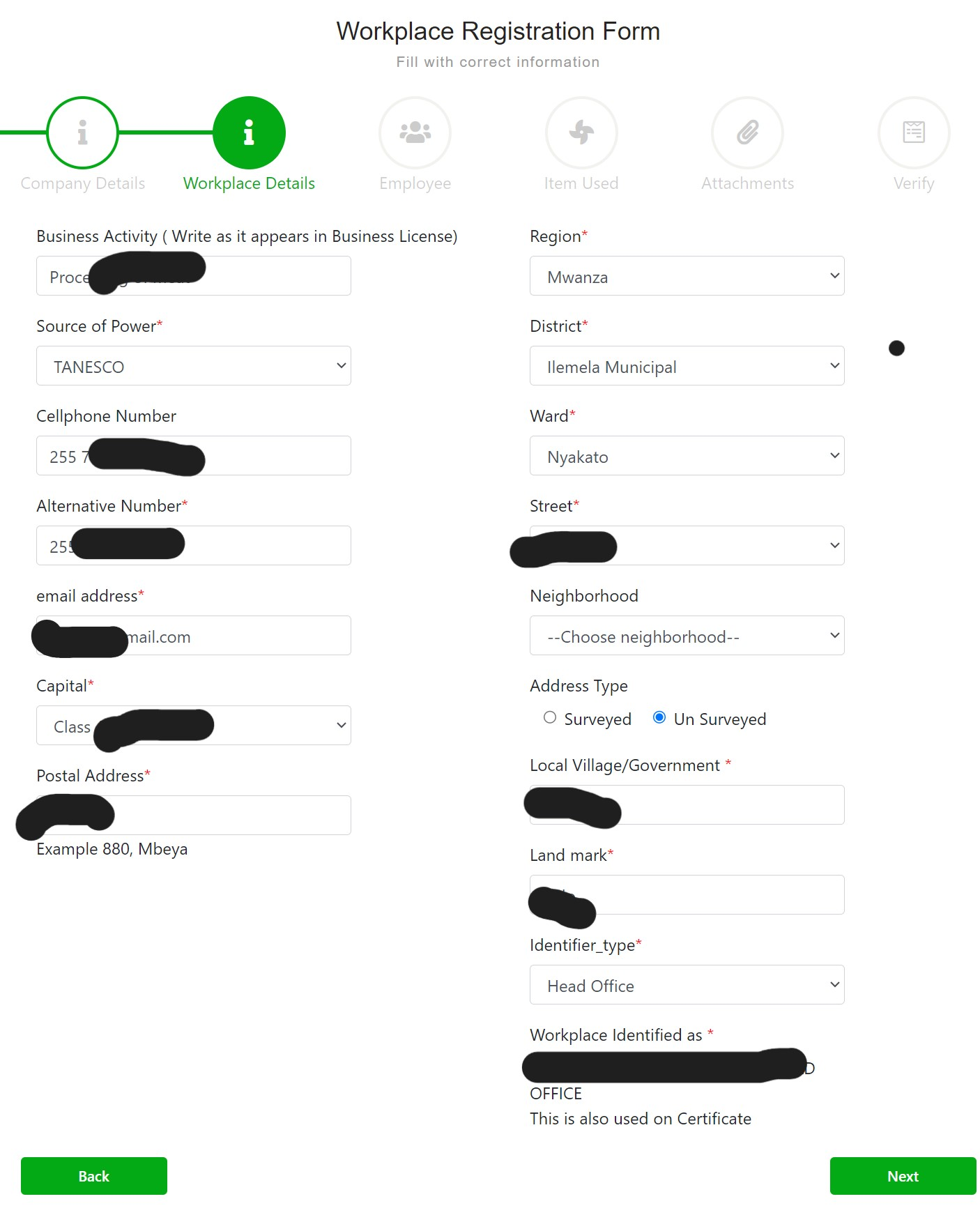 How to Register for OSHA in Tanzania using their online WIMS