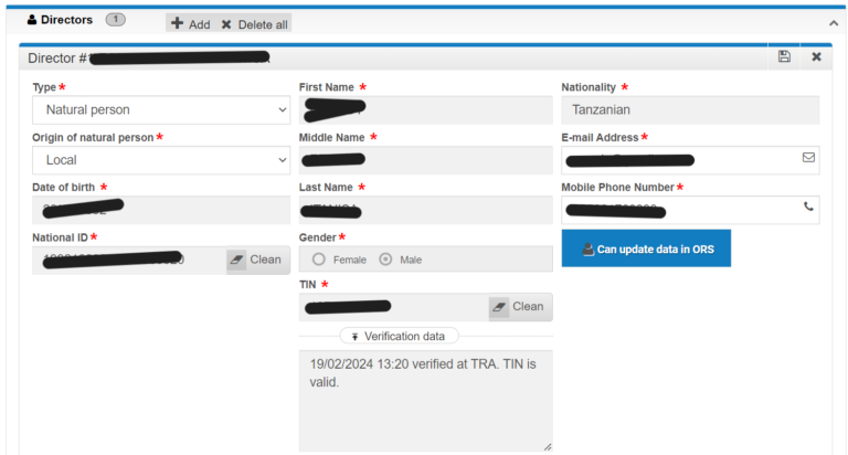 How to register a foreign company in Tanzania using BRELA ORS