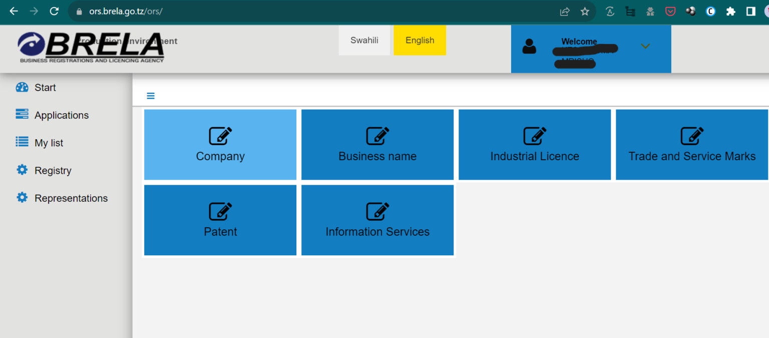How to register a foreign company in Tanzania using BRELA ORS