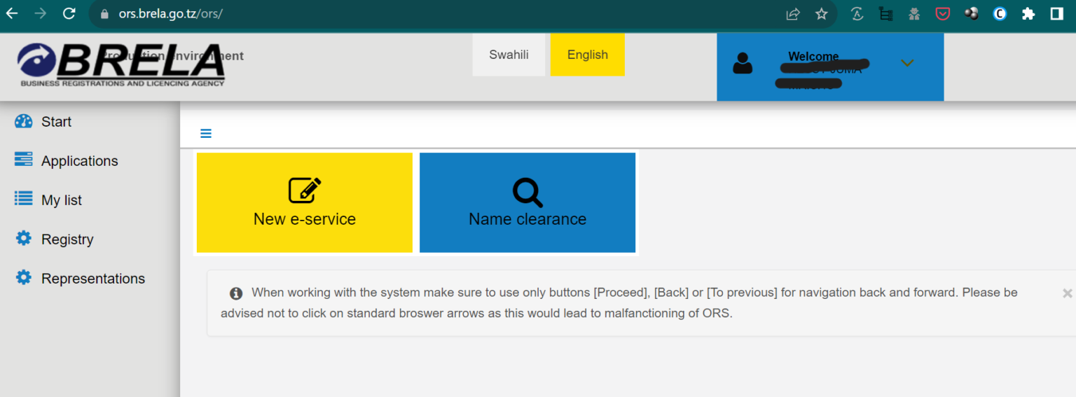 How to register a foreign company in Tanzania using BRELA ORS
